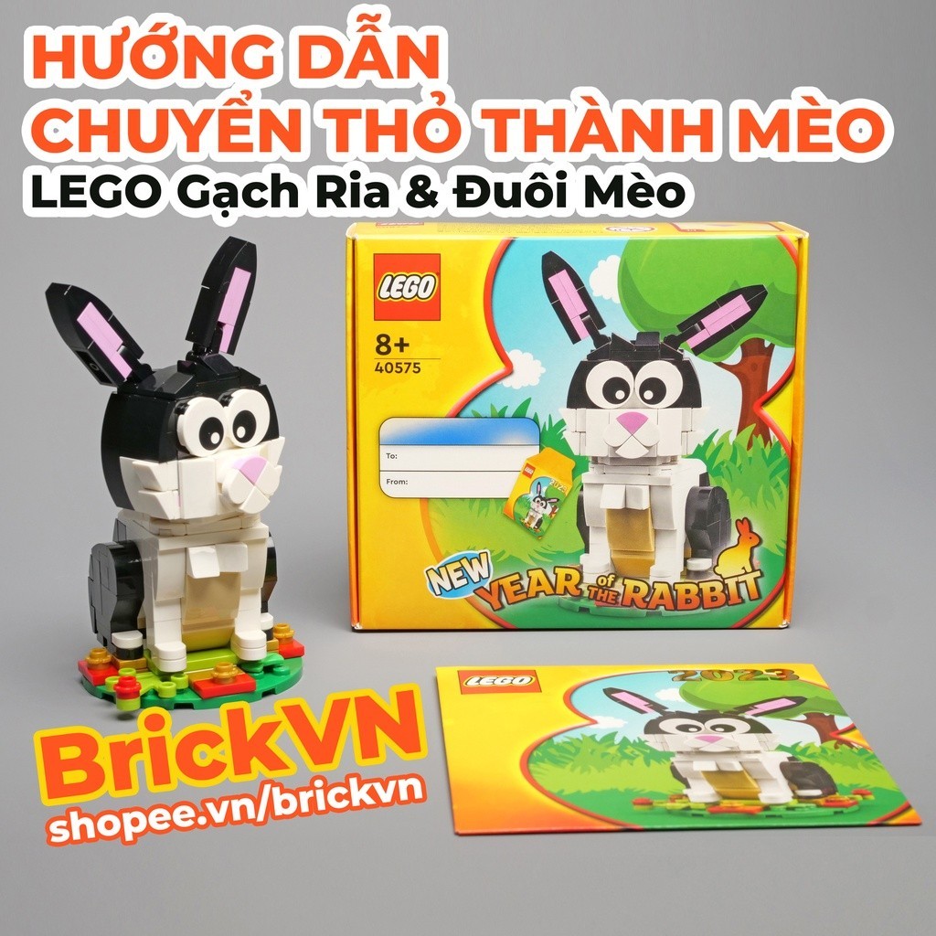 Instructions for Moving LEGO 40575 Rabbit into Cat: Ria Bricks & Cat ...