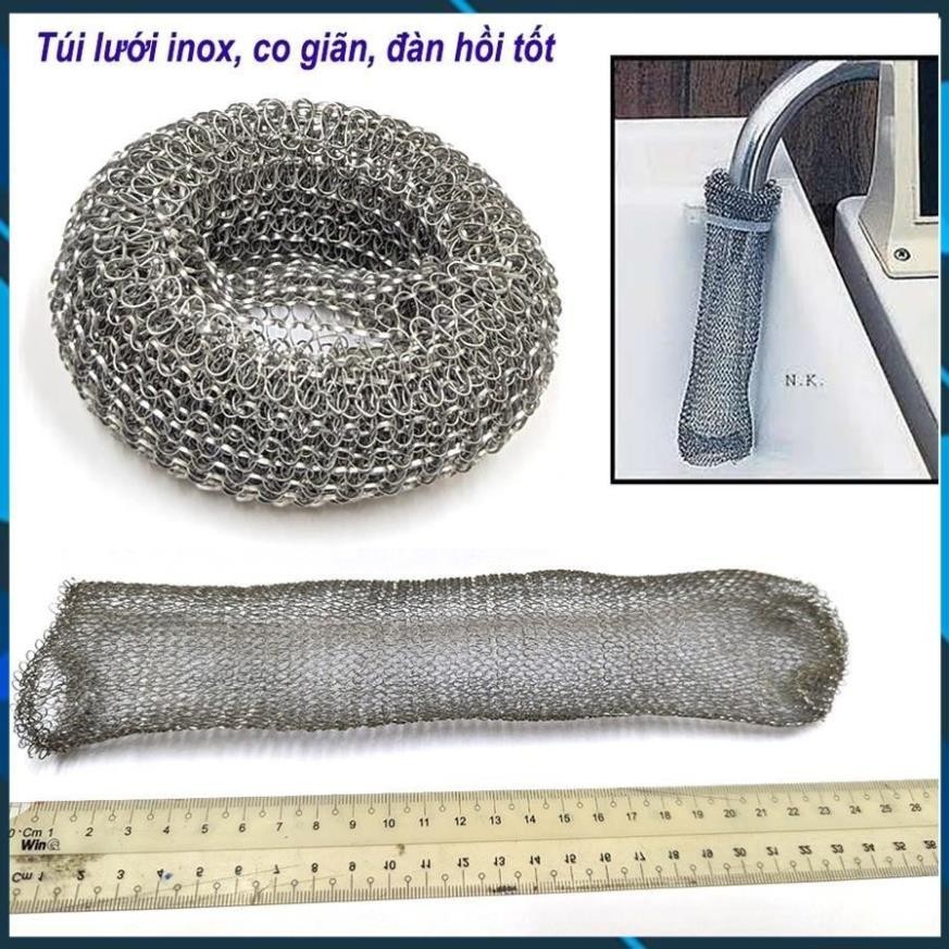 Set Of 2 Stainless Steel Mesh Bags Woven With Elastic Us, Tubes To ...