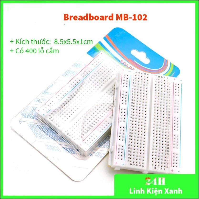 Breadboard MB-102 400 Hole 8.5x5.5x1cm (Board test, Plug Components ...