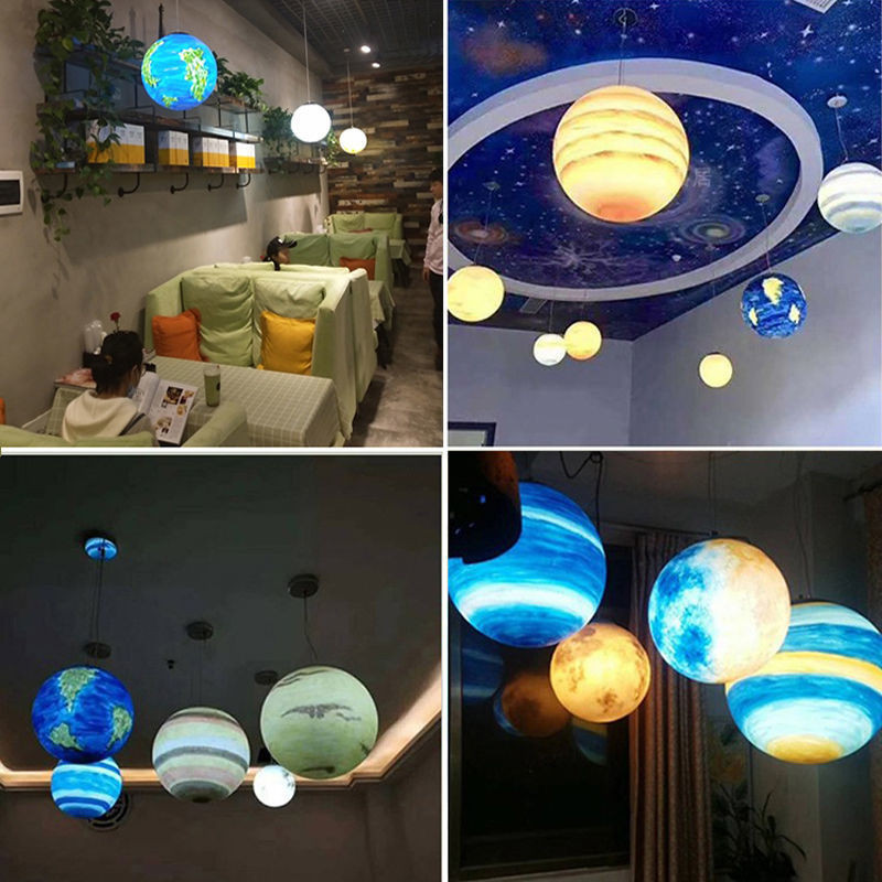 Planetary Chandelier Kindergarten Shopping Mall Children Moon And 8 ...