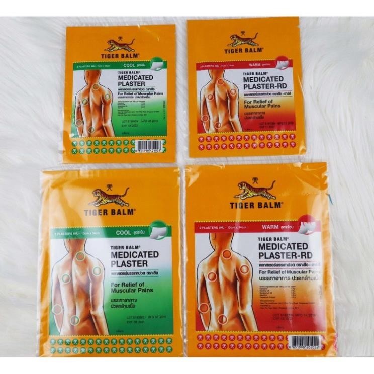Tiger Balm Medicated Plaster-Cool & Warm - Tiger Balm Thailand back ...