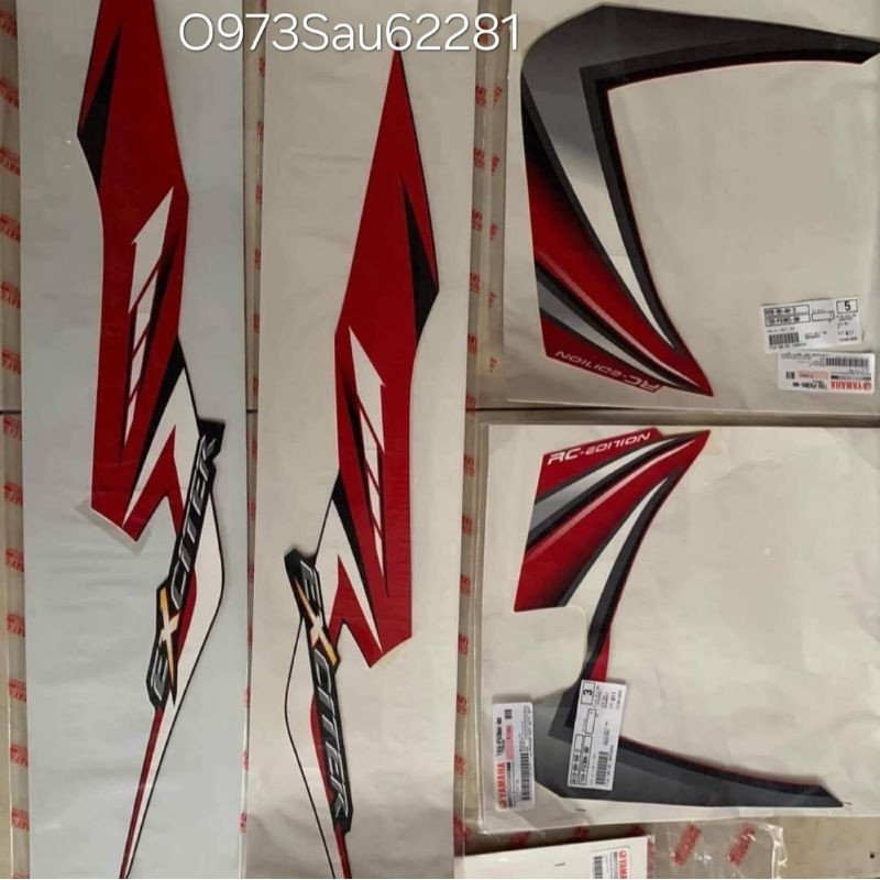 Genuine Yamaha red RC EXCITER 2007 stamp set | Shopee Singapore
