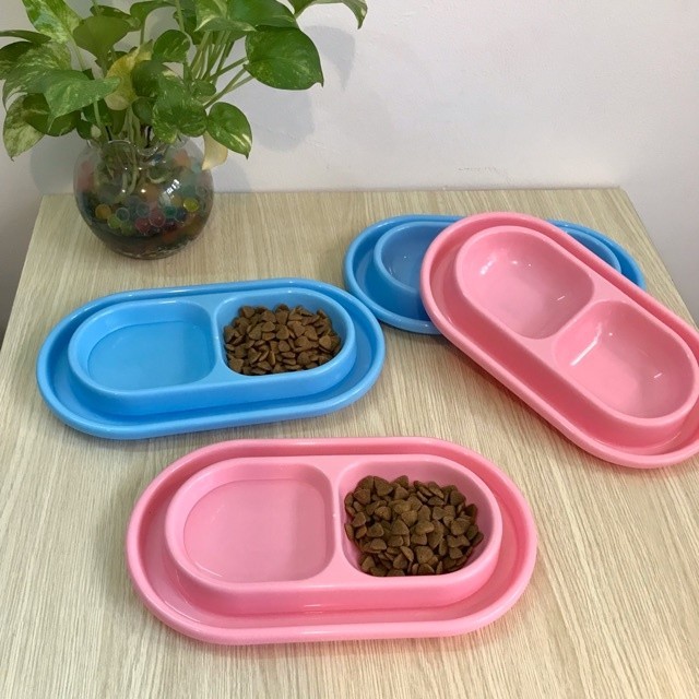 Multi-purpose plastic double feeding tray to prevent ants and ...