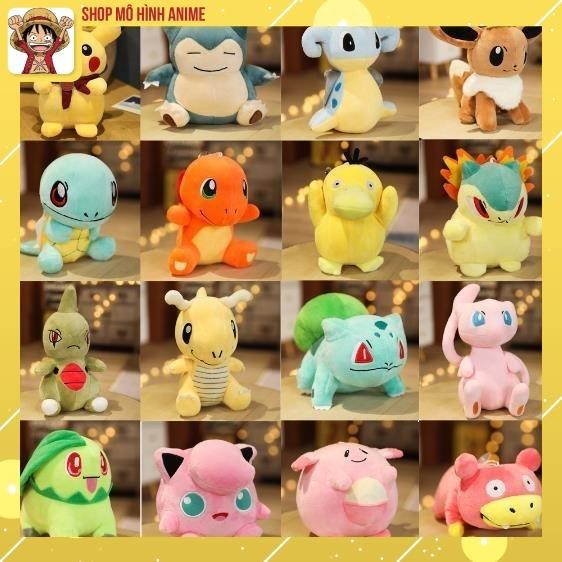 Pokemon Teddy Bear Characters Pikachu, Hitokage, Fushigidane, Zenigame ...