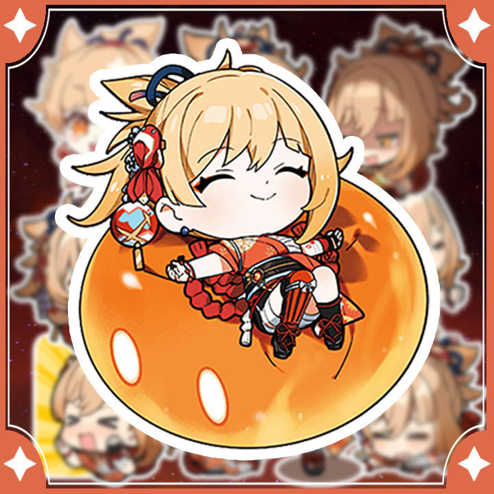 [Genshin Impact] Sticker yoimiya Naganohara - chibi yoimiya stickers ...