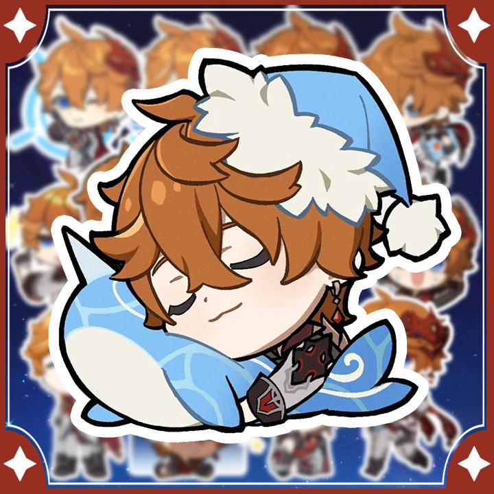 [Genshin Impact] tartaglia Sticker - chibi tartaglia childe Sticker ...