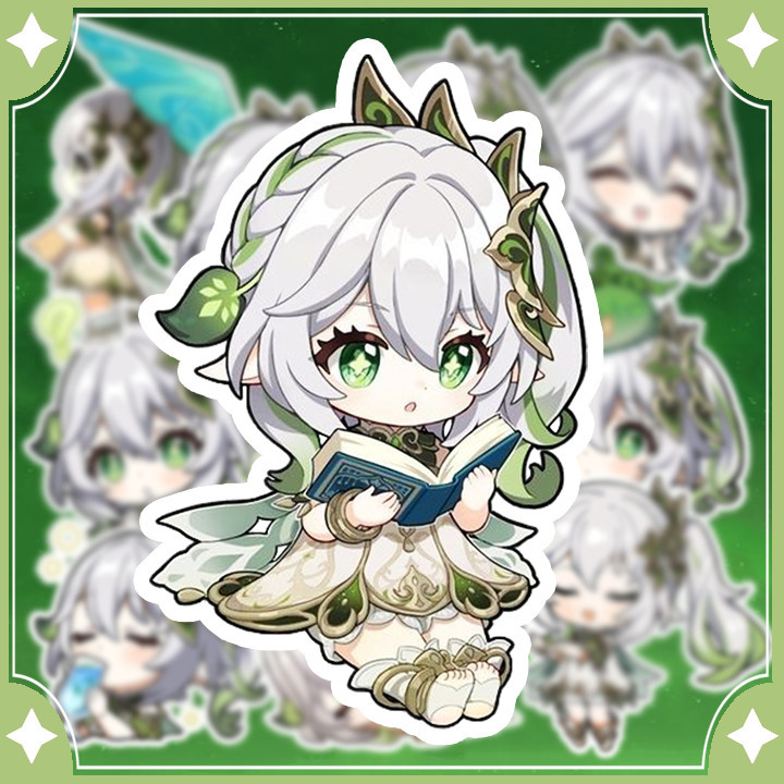 [Genshin Impact] Sticker nahida - chibi nahida stickers (set of 12 ...