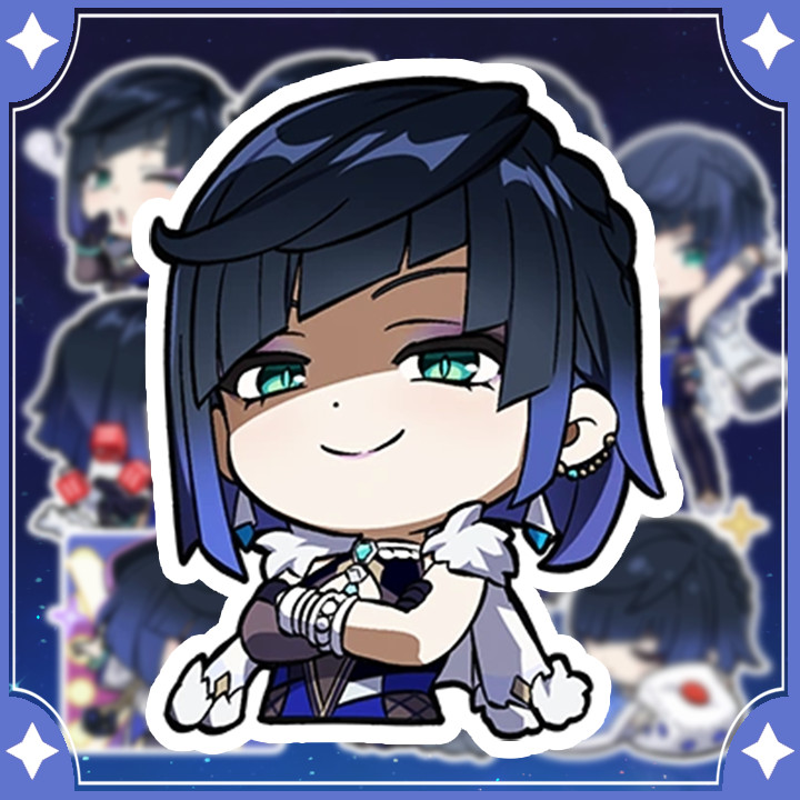[Genshin Impact] yelan Sticker - yelan chibi stickers (set of 10 ...