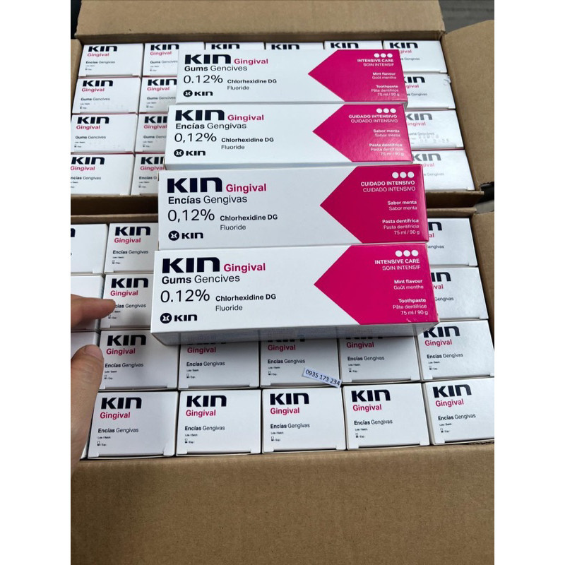 Kin Gingival Chlorhexidine Toothpaste (75ml x 90g) | Shopee Singapore