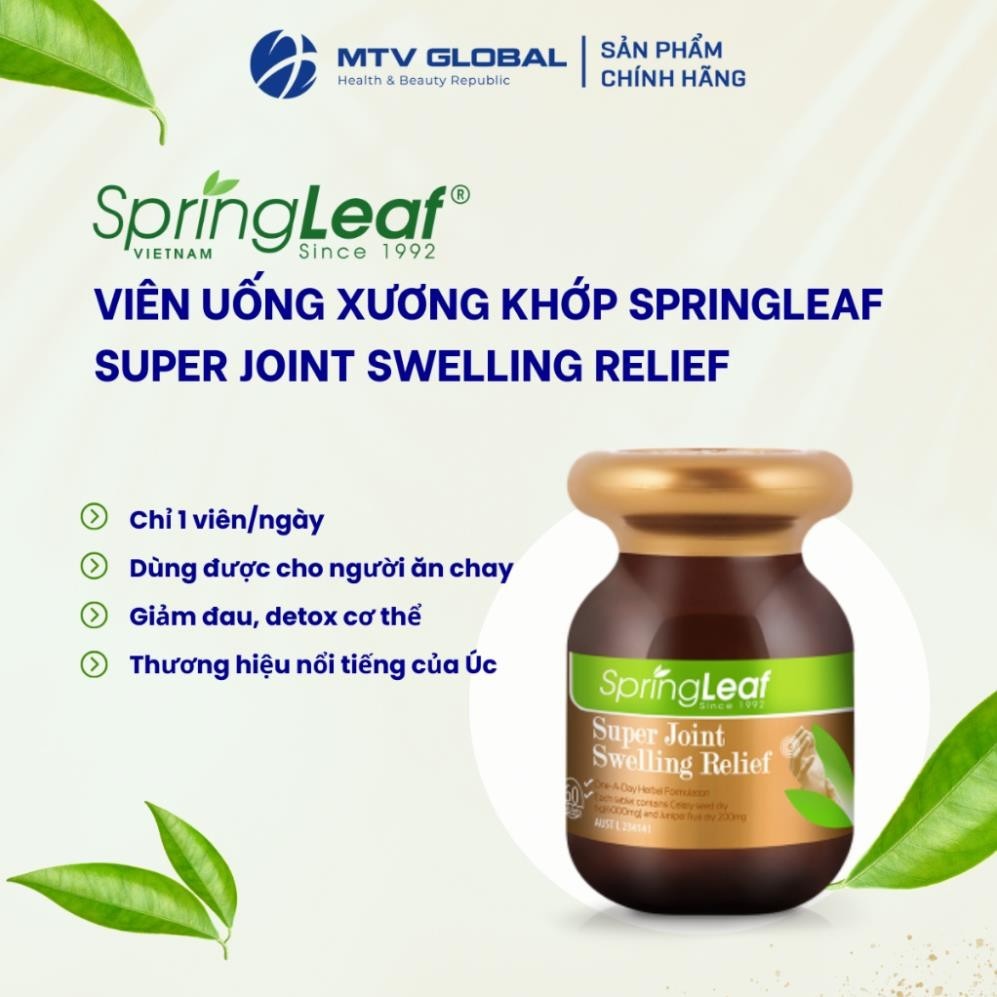 Australian SpringLeaf Super Joint Swelling Relief Pills (60 pills ...