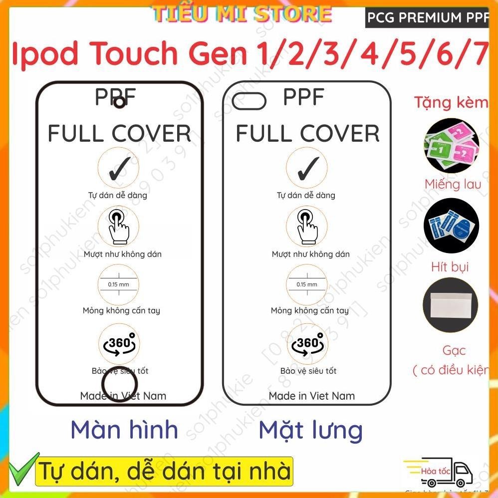 Paste PPF iPod Touch Gen 1, 2, 3, 4, 5, 6, 7 Clear, Matte Types For The Screen, Genuine Standard ...