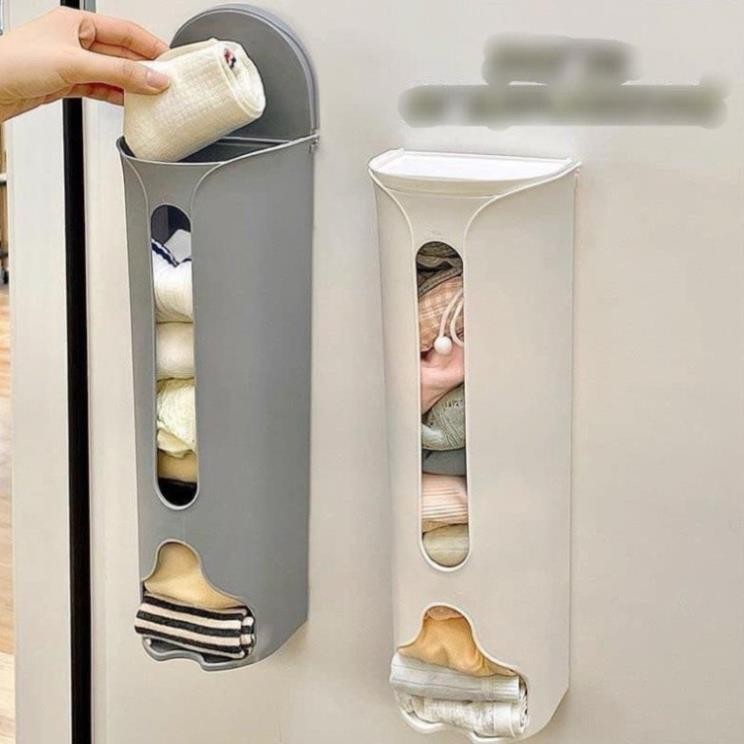 Wall-mounted retractable box - Chips storage - Convenient plastic bag ...