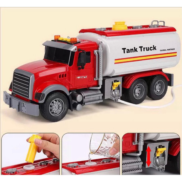Fire water tanker with music, real water spray Tank truck - Miababy ...