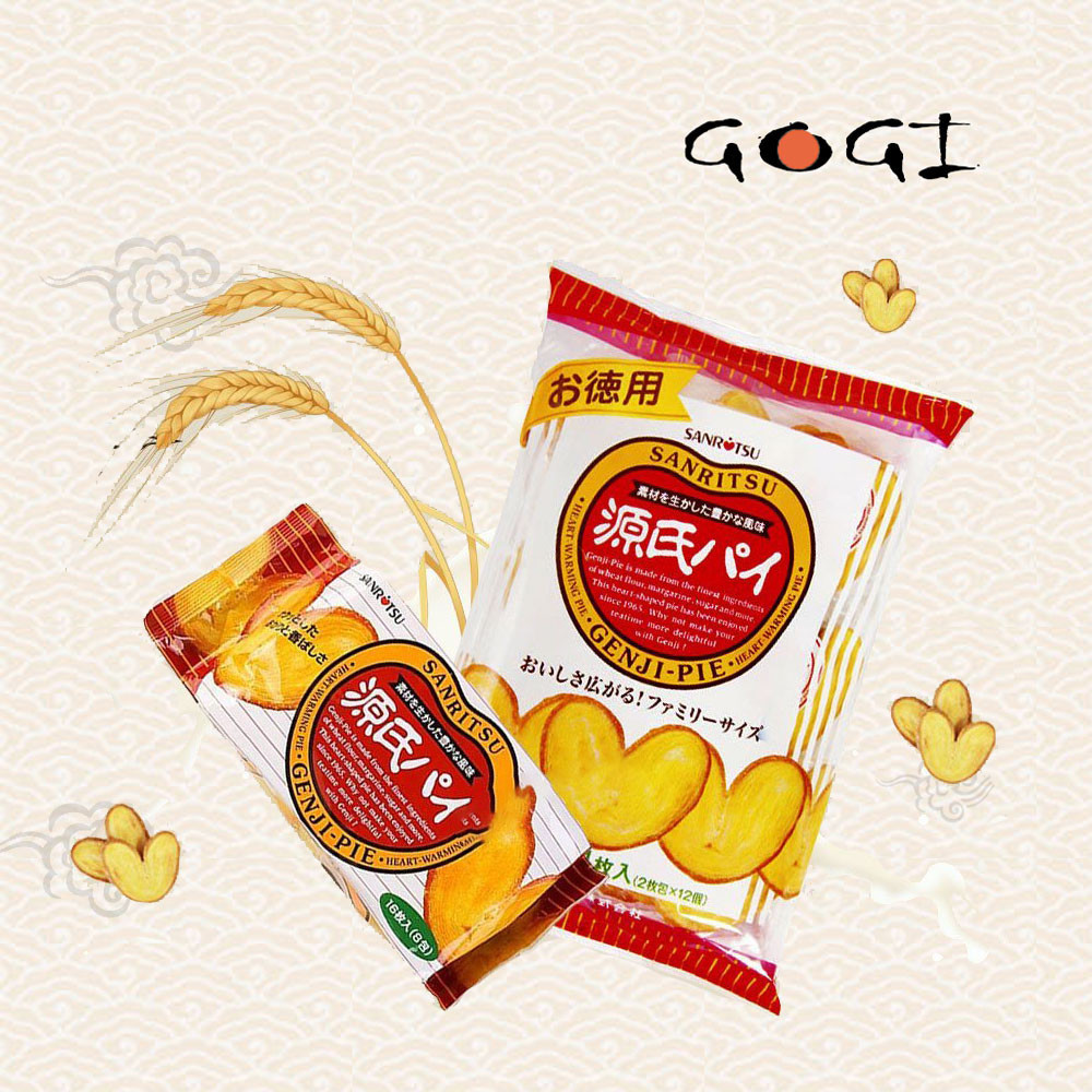 Sanritsu Genji-Pie heart-baked butter cookies 240g and 184g domestic ...