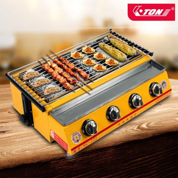 ETON ET-K222 4-burner seafood grill specializes in oyster seafood and ...