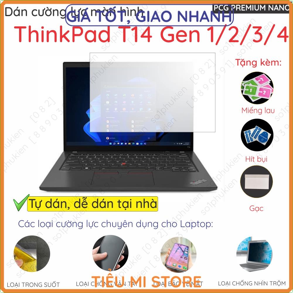 Toughened screen protector for Lenovo ThinkPad T14 Gen 1 2 3 4 5, T14s ...
