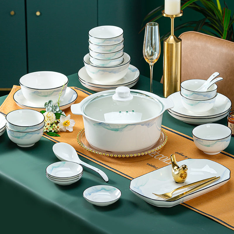 Household Bowls2023New Model Elegant Dinnerware Set, Ceramic Bowl, Luxurious Lightweight Rice ...