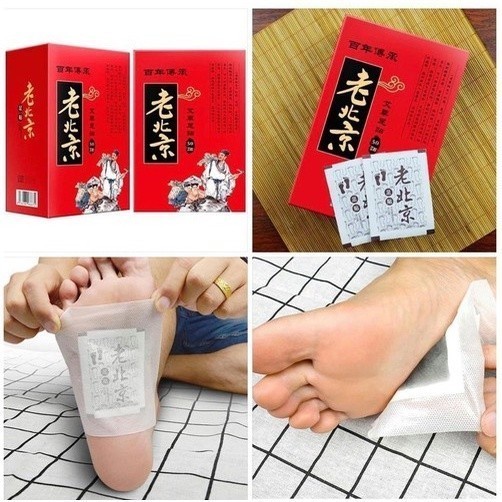 Box of 50 detoxifying foot patches, mugwort foot patches stimulate ...