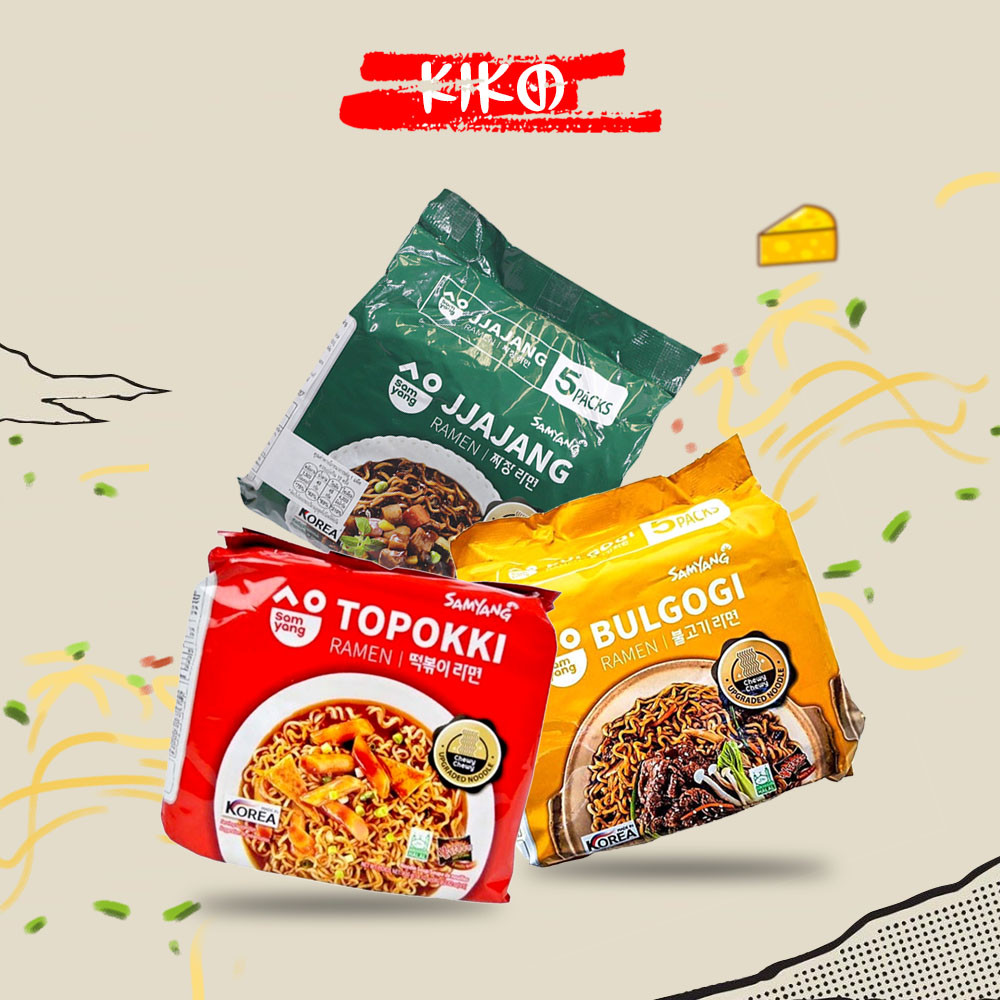 Topokki/ Bulgogi/ Jjajang Korean Spicy Noodles 80g (40 packs) | Shopee Singapore