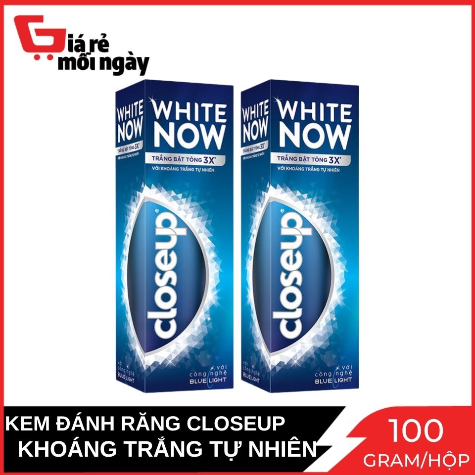 Combo of 2 Closeup White Now Toothpaste with natural White minerals ...