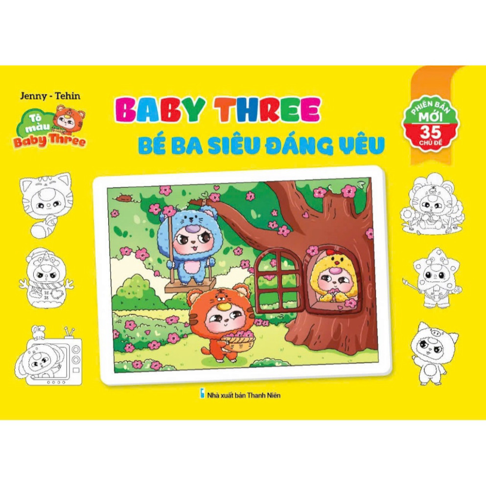 Book - Baby Three Coloring – Super Cute Baby Three (New Version 35 ...
