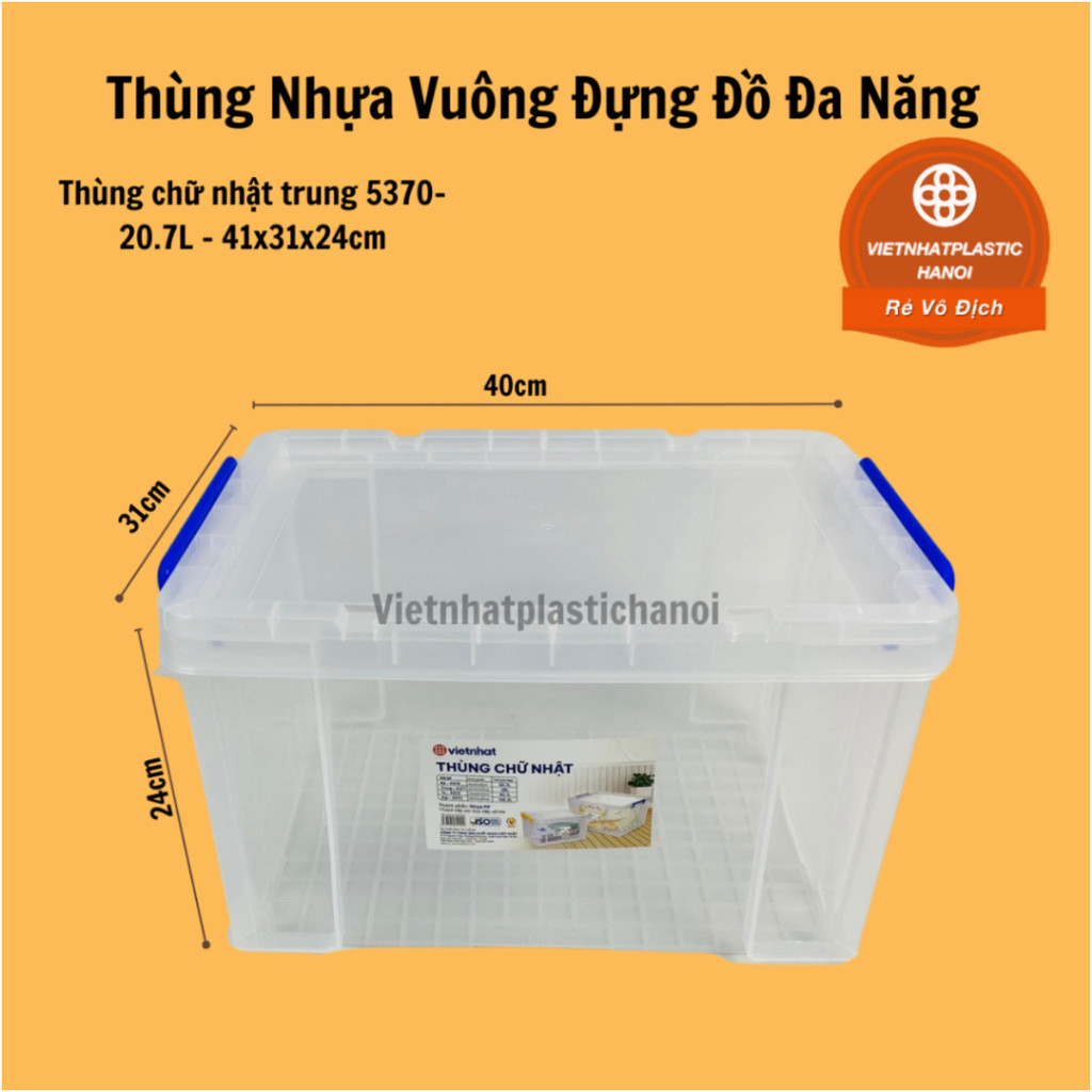 MY VIET JAPAN FAKE RECTANGULAR PLASTIC BINS SIZES 20L/35L | Shopee ...