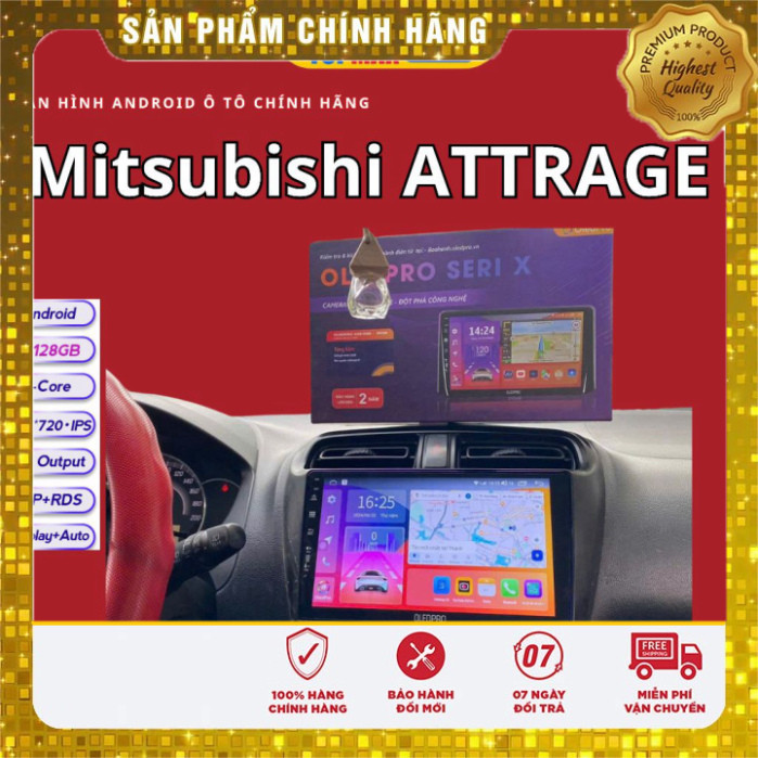 Mitsubishi Attrage 9 inch Android Car Screen, genuine, voice control ...