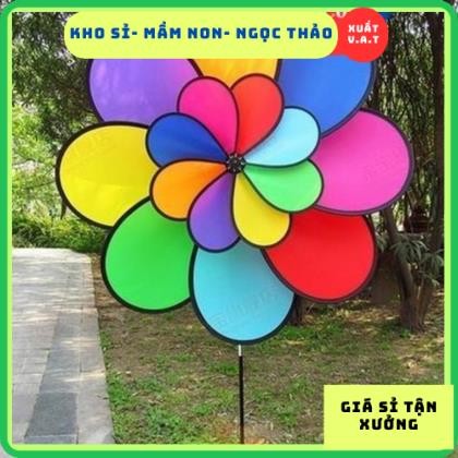 Rainbow Fabric Pinwheel 2 Tiers 8 Wings Diameter 30/50 cm, 7-color ...