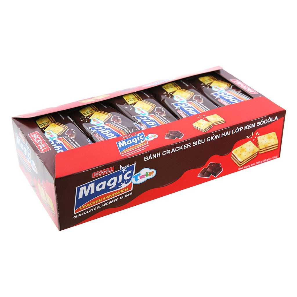 Magic Twin double layer chocolate cream biscuits 300g | Shopee Singapore