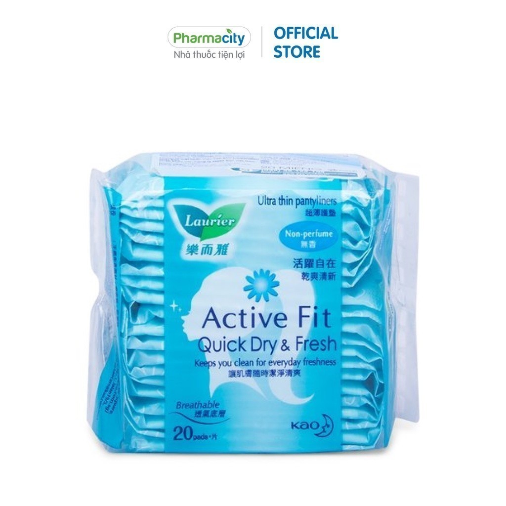 Laurier daily unscented sanitary napkins (20 pieces/pack) | Shopee ...