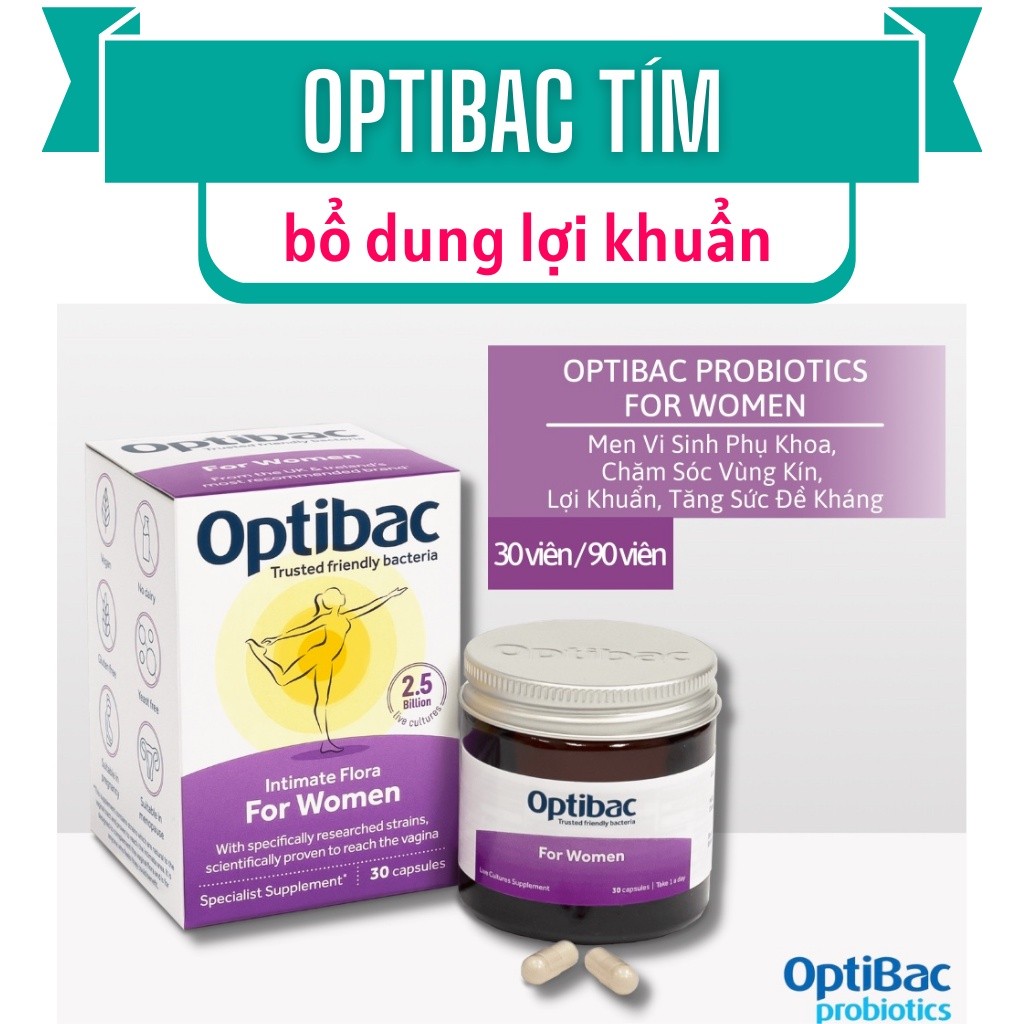 (Genuine) Optibac Purple - Gynecological Probiotics Intimate Care ...