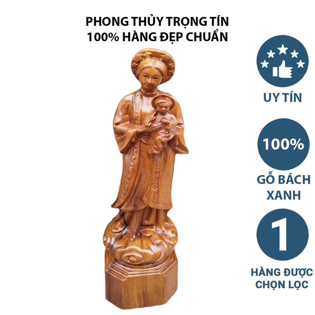 Catholic Wooden Statue of Our Lady of La Vang Fragrant, Mini Car Garage ...