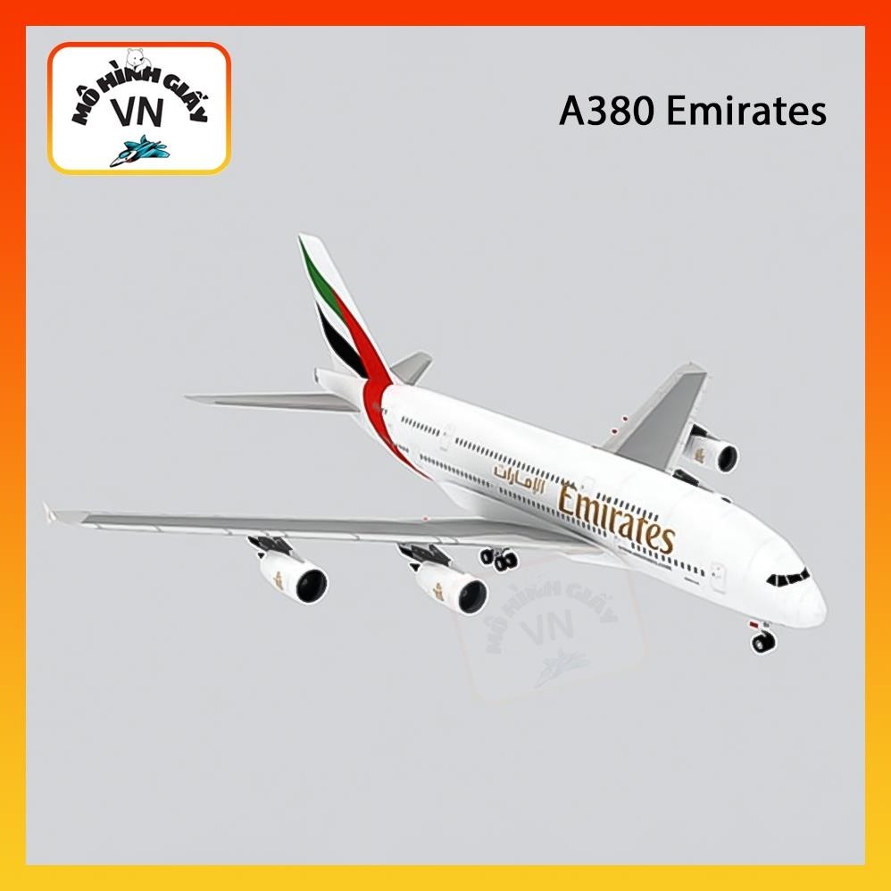 Airbus A380 Emirates Assembly Paper Model - MohinhgiayVN | Shopee Singapore