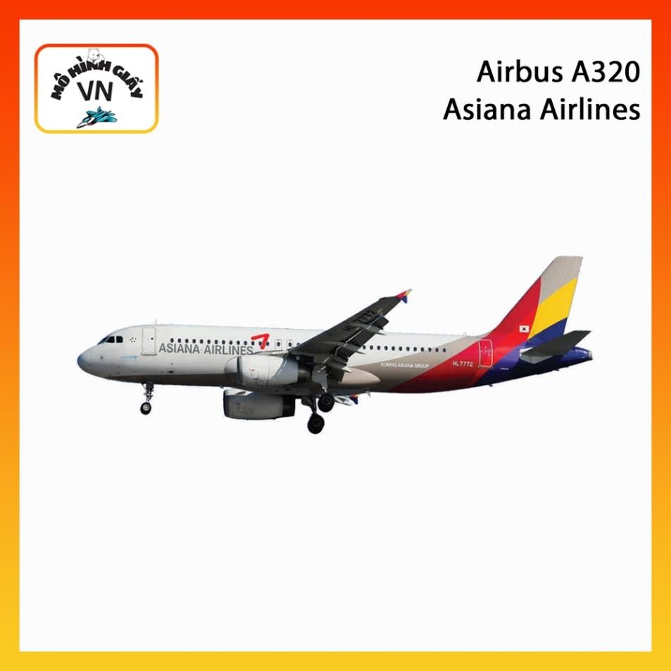Airbus A320 Asiana Airlines Assembly Paper Model - MohinhgiayVN ...
