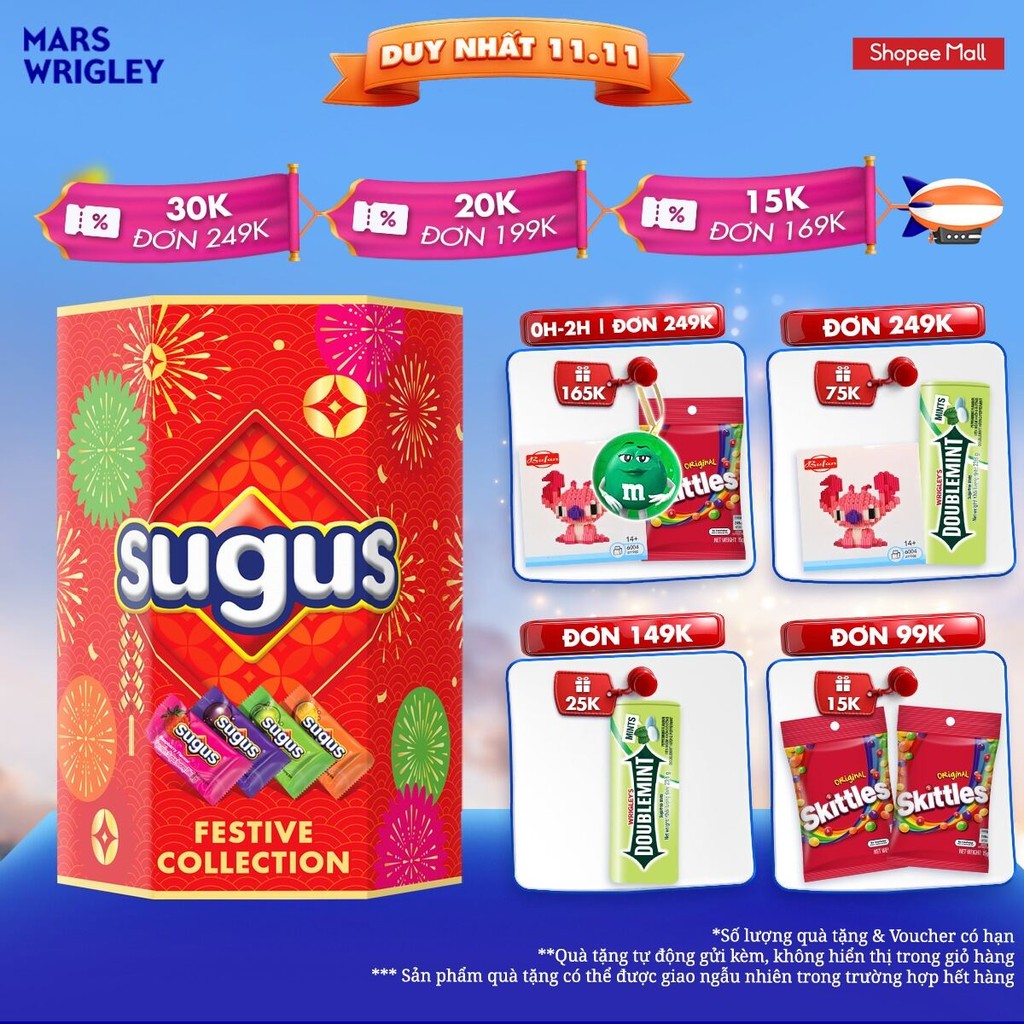 Sugus Candy Combo (30 bags x 99g) | Shopee Singapore