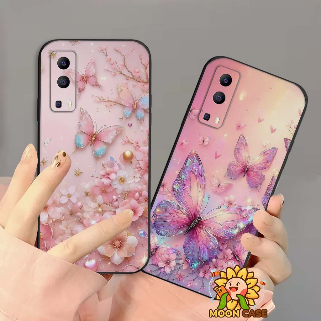Vivo Y72 5G case with beautiful flower print and beautiful patterns for ...