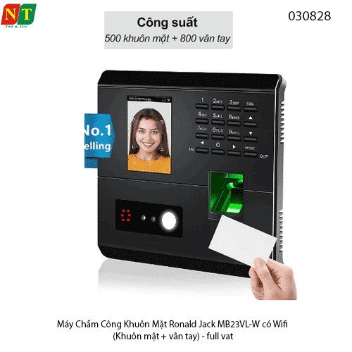 Ronald Jack MB23VL-W Face Time Attendance Machine with Wifi (Face ...