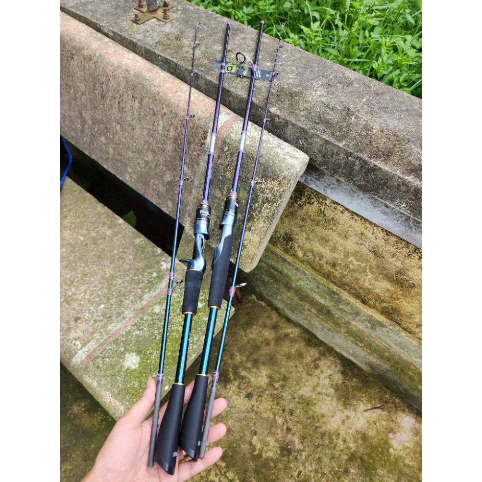 Thailand lure fishing rod BLACK FOX Yinyu titanium purple blue changes ...