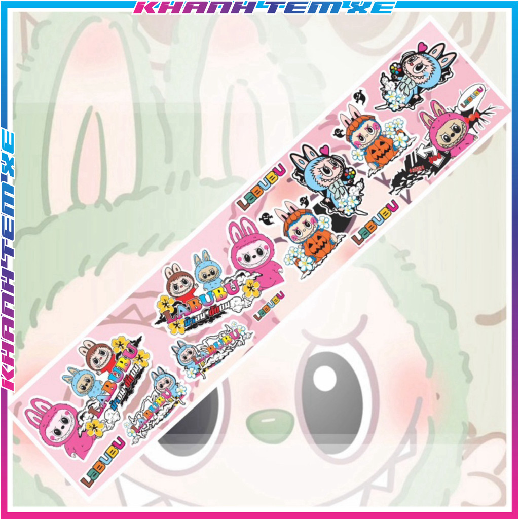 Labubu Stickers for all Car Models Decorative Stickers Set Sticker ...