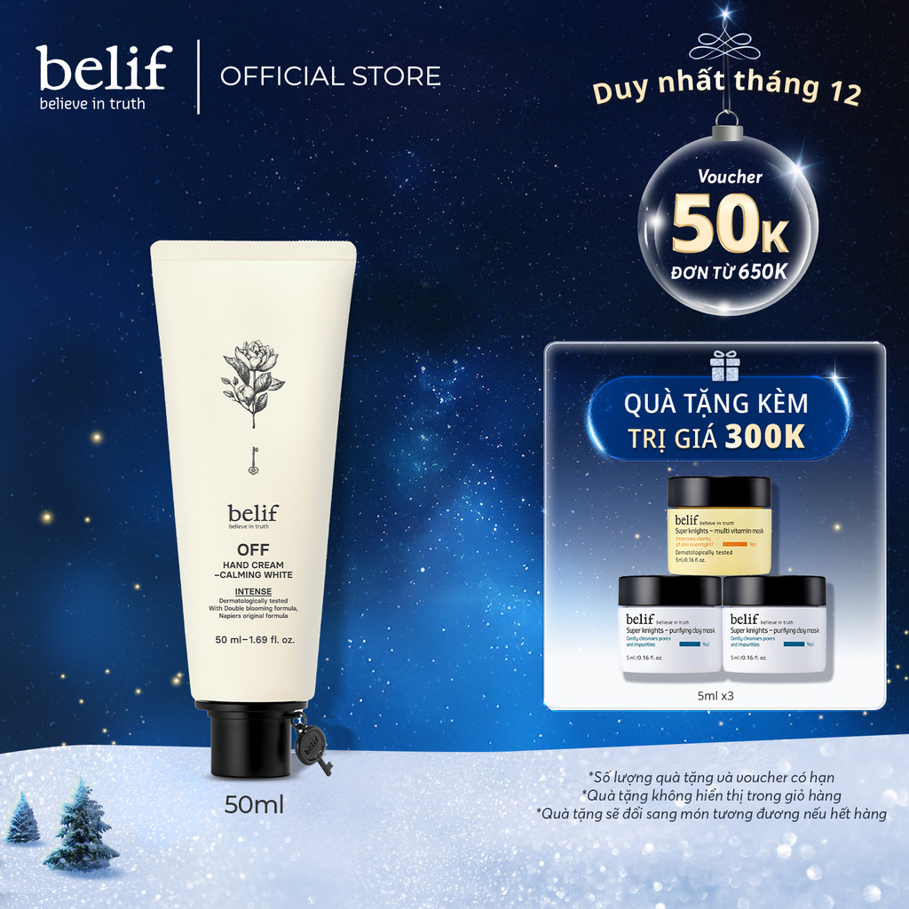 Belif Hand Cream INTENSE Calming White 50ml | Shopee Singapore