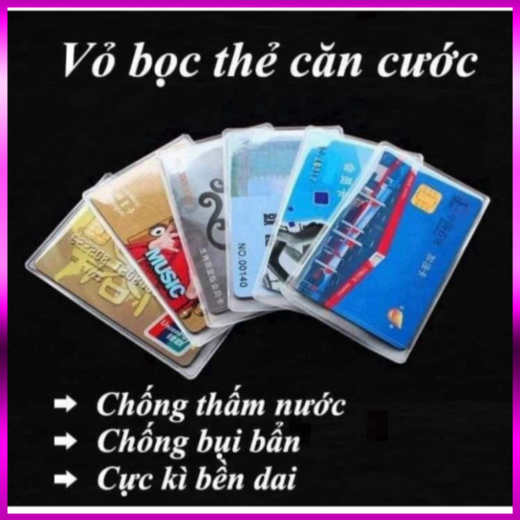 Combo of 10 Plastic Covers for ATM Cards, ID Cards, CMT | Shopee Singapore