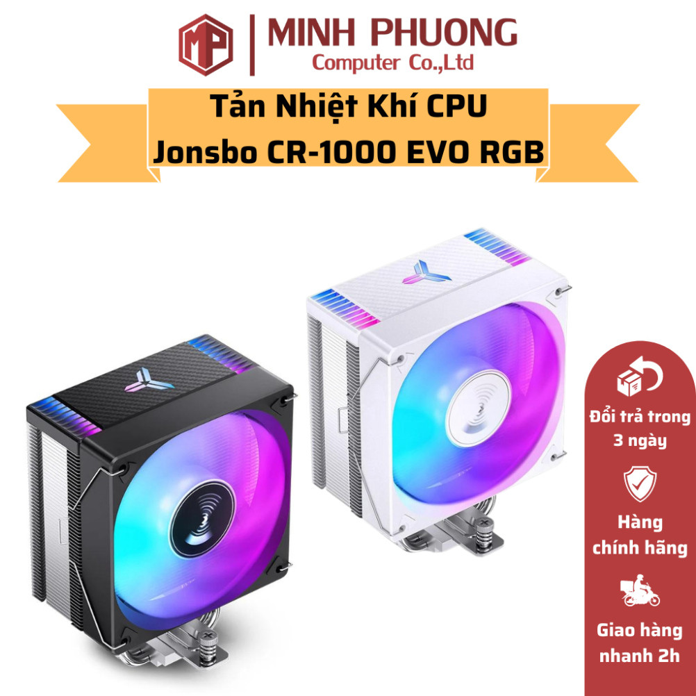 Jonsbo CR1000 EVO RGB CPU Air Cooler Black - White | Shopee Singapore