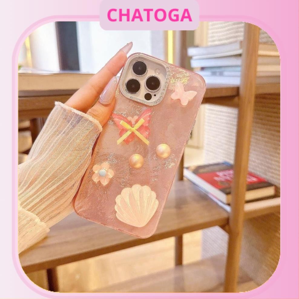 [GNCMR02] Wrinkle PAPER iphone case High quality scalloped pearl 11/12 ...