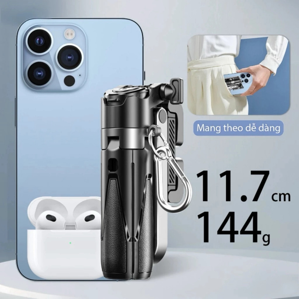 WEMI Bluetooth Selfie Stick – 3in1, With Remote, 4 Mini Legs, 360 ...