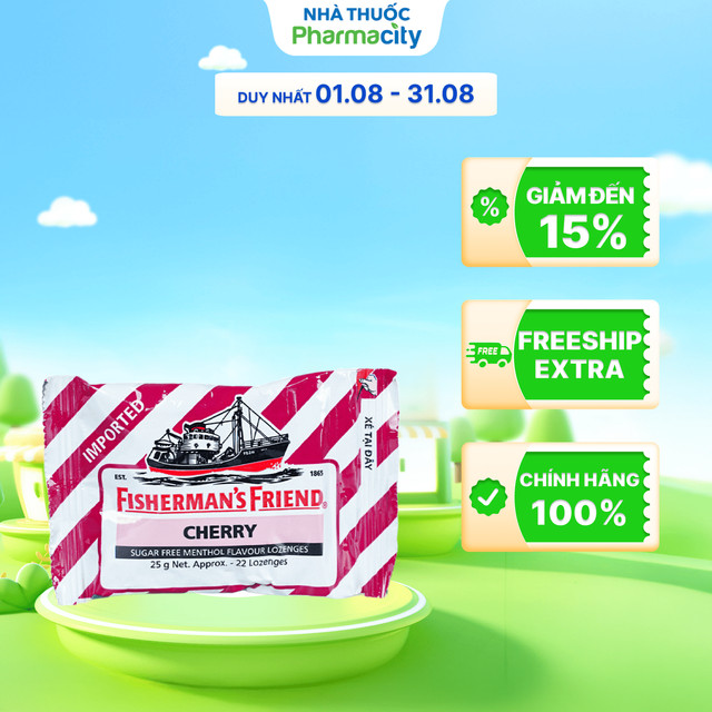 FISHERMAN'S FRIEND sugar-free cherry spicy candy (25g) | Shopee Singapore