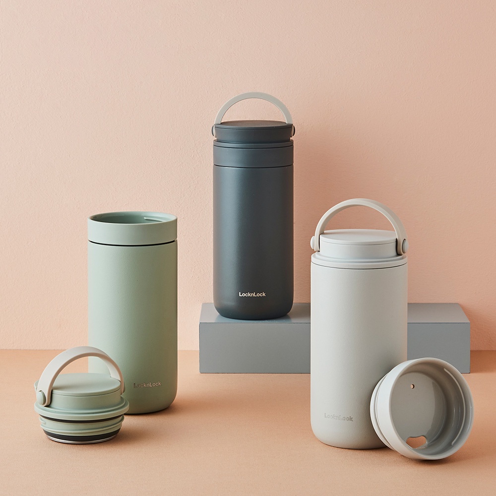 LocknLock thermos bottle 475ml Metro Two Way LHC4274 Mint Green, with ...