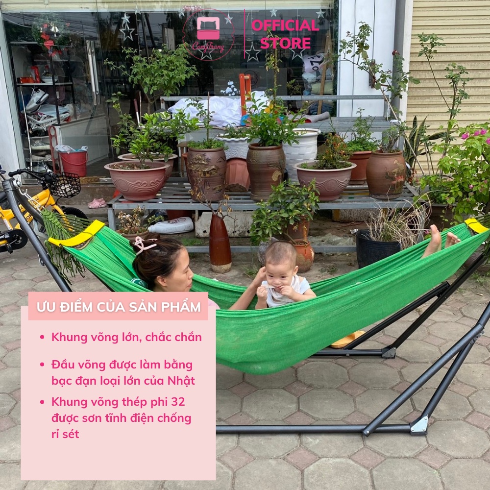 Free Hammock Net - TRUONG NGA Folding Hammock with Powder Coated Frame ...