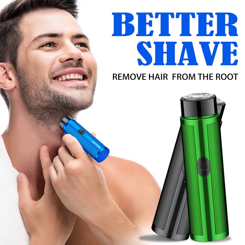 Men's Mini Electric Shaver Automatic Razor Trimmer Portable Beard Knife ...
