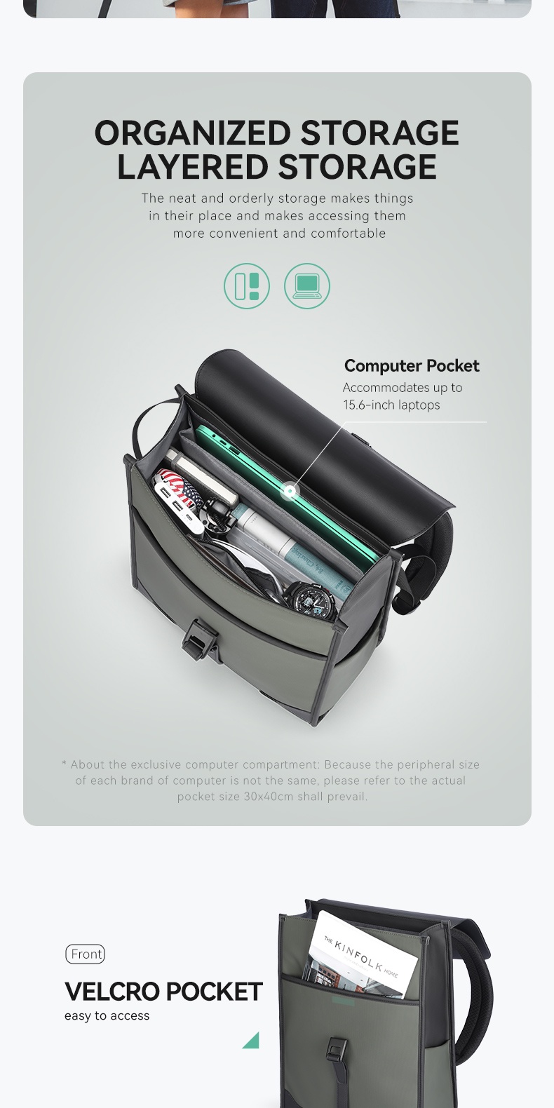 MARK RYDEN Office Bag Men Backpack Lightweight School Bag (15.6 ...