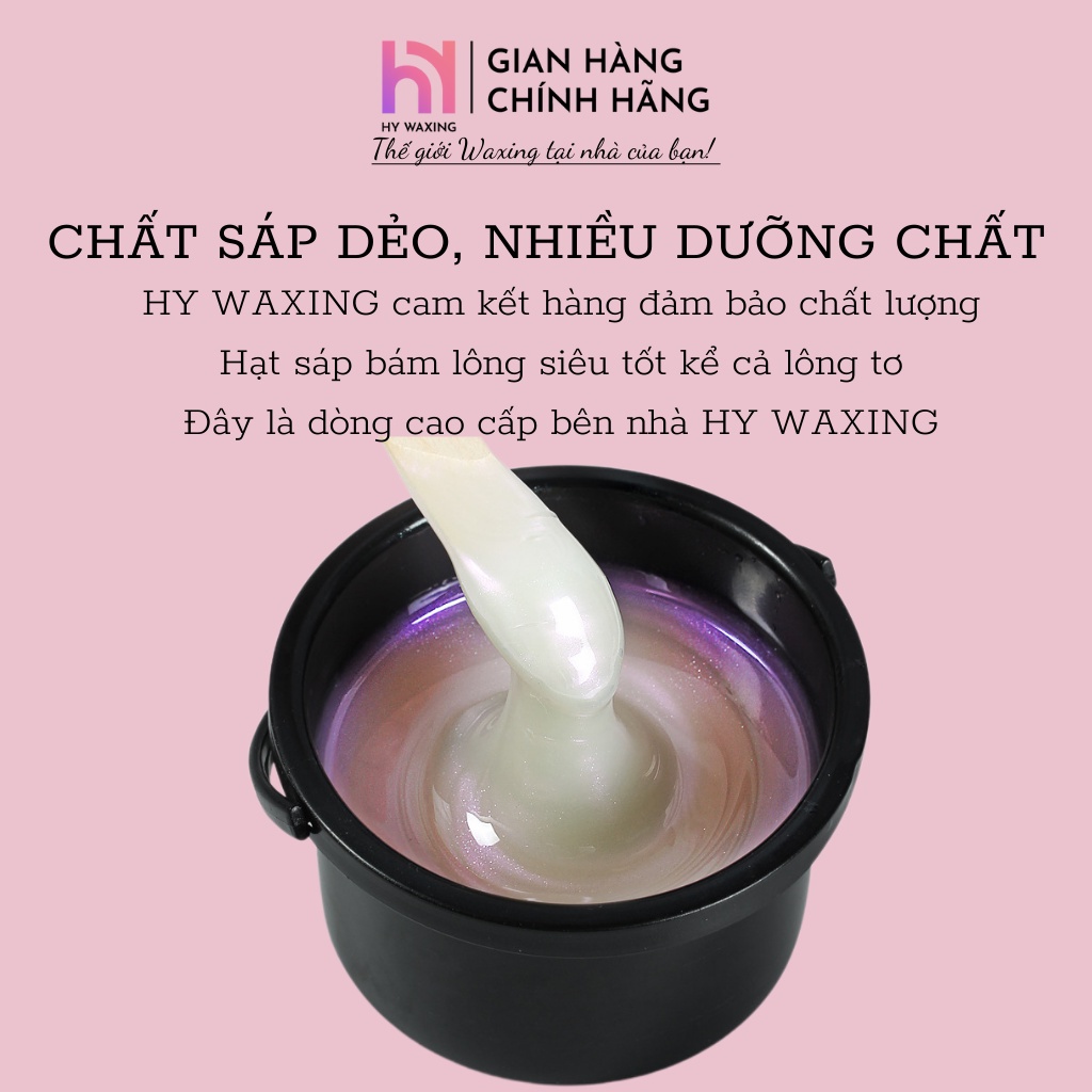 [FREE SILICON CUP] Combo 100gr Premium Purple Wax + Mini HY WAXING Non ...